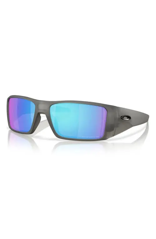 Oakley Heliostat 61mm Prizm™ Polarized Rectangle Sunglasses - Saphire