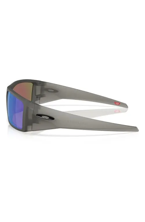 Oakley Heliostat 61mm Prizm™ Polarized Rectangle Sunglasses - Saphire