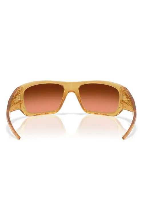 Oakley 60mm Prizm™ Rectangular Sunglasses - Light Curry/brown