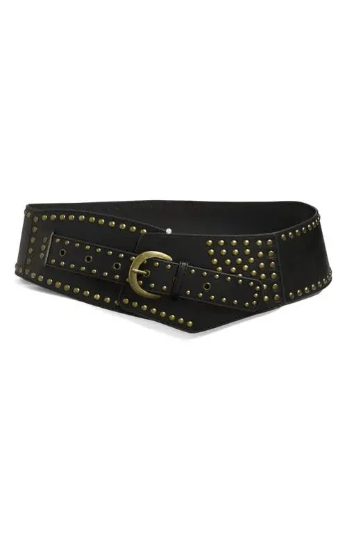 Bp. Studded Faux Leather Waist Belt - Black