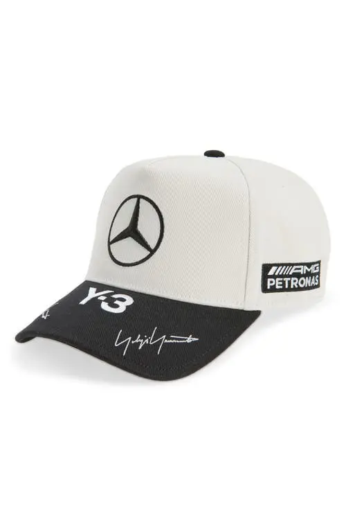 Y3 Mercedes Race Cap - Talc