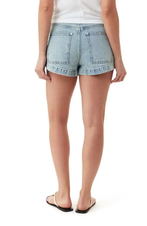 Habitual Carrie Pleated Denim Shorts - Aire