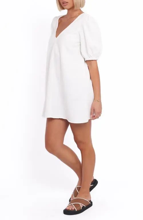 PETAL & PUP Puff Sleeve Cotton Minidress