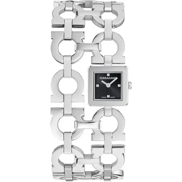 FERRAGAMO Double Gancini Catwalk Bracelet Watch - Stainless Steel