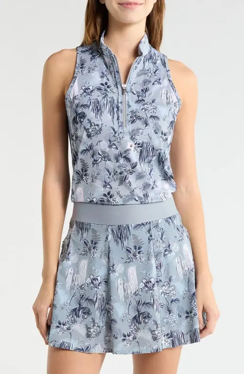 Greyson Sleeveless Half Zip Top