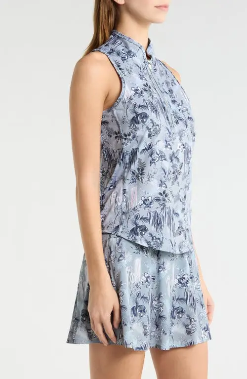 Greyson Sleeveless Half Zip Top