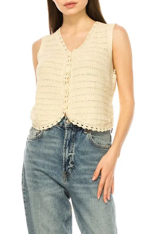 A COLLECTIVE STORY Crochet Knit Vest
