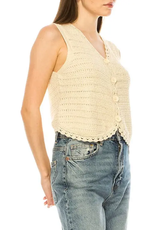 A COLLECTIVE STORY Crochet Knit Vest