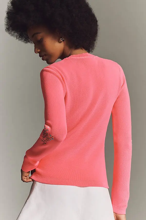 Essentiel Antwerp Jardens Embroidered Pullover Sweater