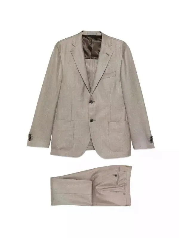 Corneliani Button Suit - Neutrals
