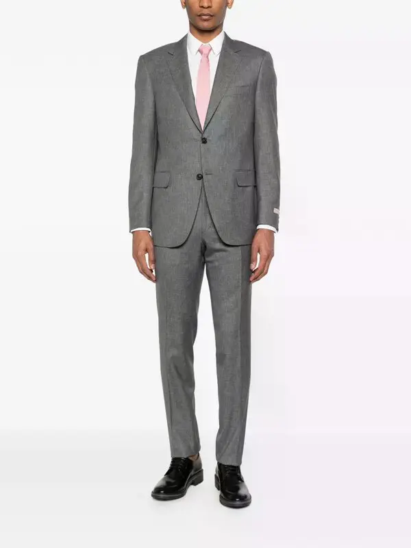 Canali Button Blazer - Grey
