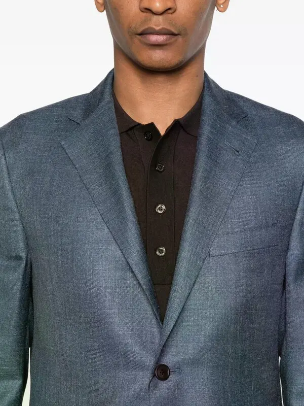Corneliani Button Single-breasted Jacket - Blue