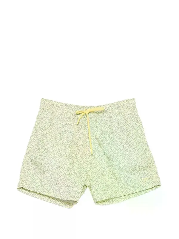 Emporio Armani Floral Print Swim Shorts - Yellow