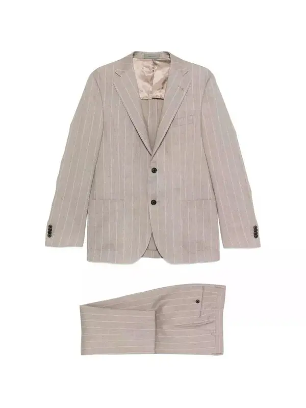 Corneliani Striped Single-breasted Blazer