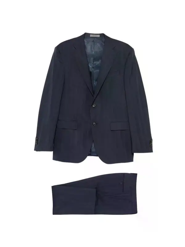 Corneliani Pinstripe Tailored Suit - Blue