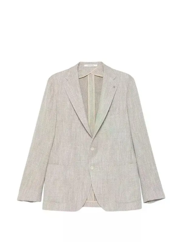 Tagliatore Herringbone Notch-lapel Jacket - Neutrals