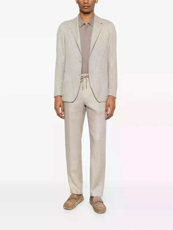 Tagliatore Herringbone Notch-lapel Jacket - Neutrals
