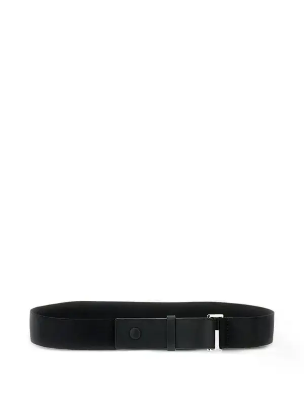 Max Mara Elastic Belt With Button Detail - Black