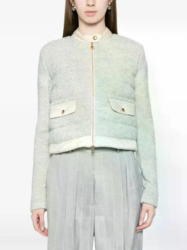 Moncler Padded Zip-up Cardigan - Blue