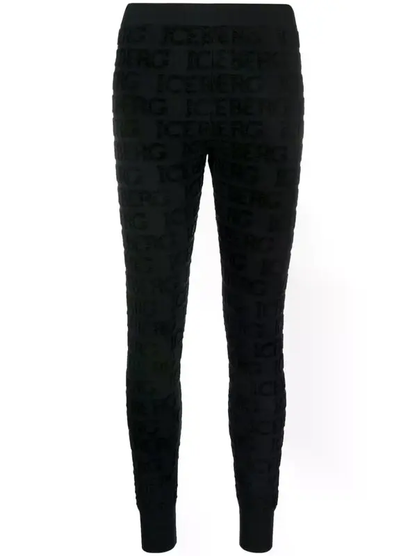 Iceberg Logo-appliqué Tonal-design Leggings