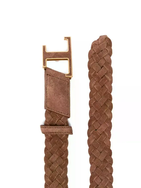 TOD'S Braided Leather Belt