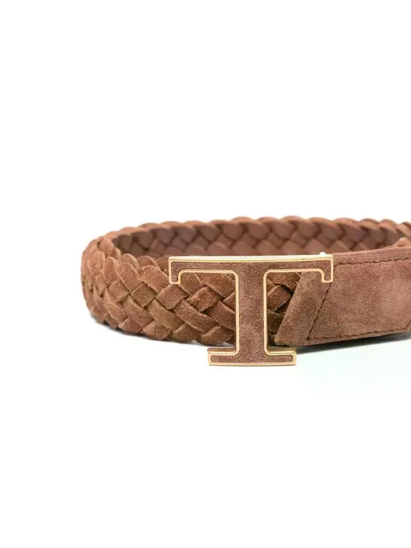 TOD'S Braided Leather Belt
