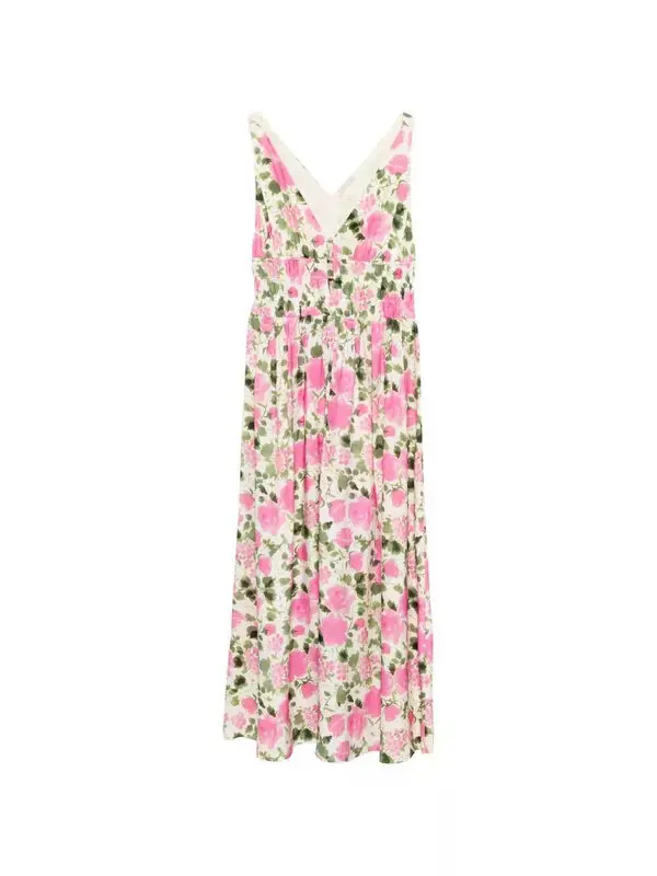 Liu Jo Floral Maxi Dress - Neutrals