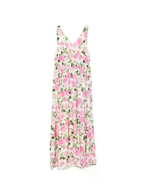 Liu Jo Floral Maxi Dress - Neutrals