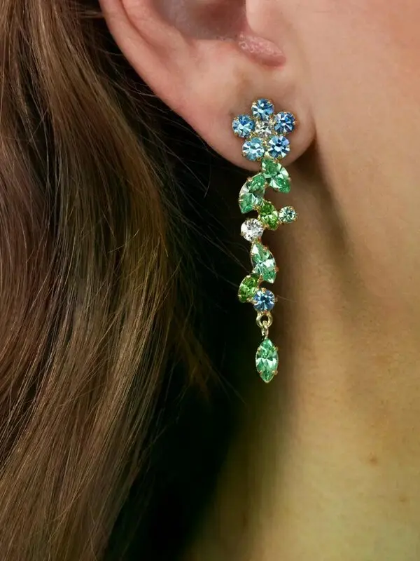 JENNIFER BEHR Jasmina Floral-motif Drop Earrings
