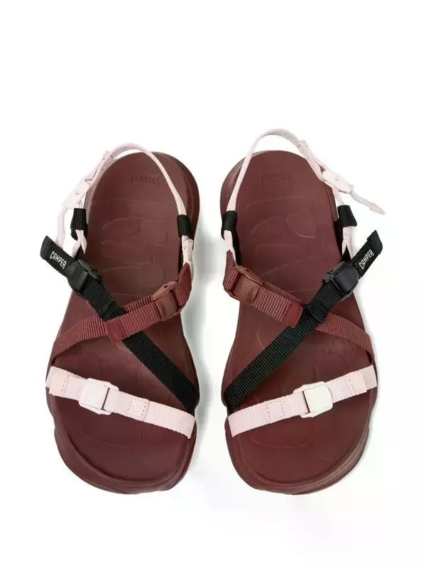 Camper Karst Buckle Strap Sandals - Black