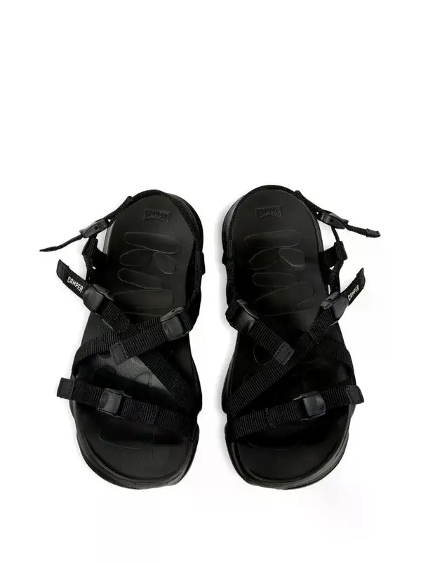 Camper Karst Strap Sandals - Black