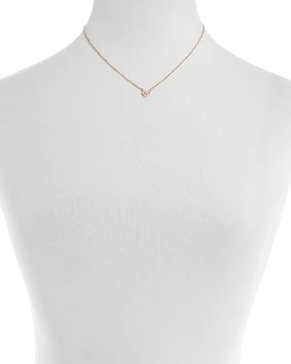 Kate Spade New York Yours Truly Pave Heart Mini Pendant Necklace