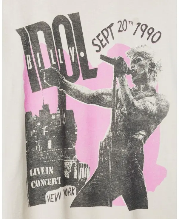 Junk Food Clothing Billy Idol 1990 Vintage T-shirt - Birch