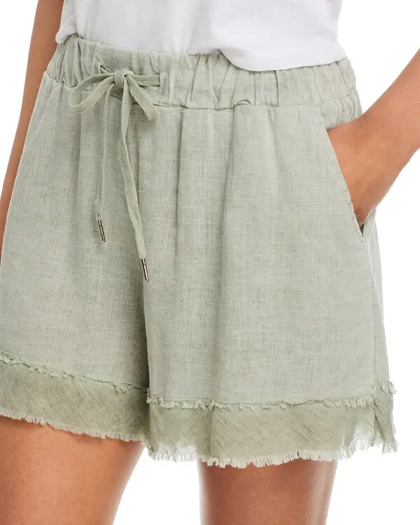 Vintage Havana Drawstring Linen Blend Shorts