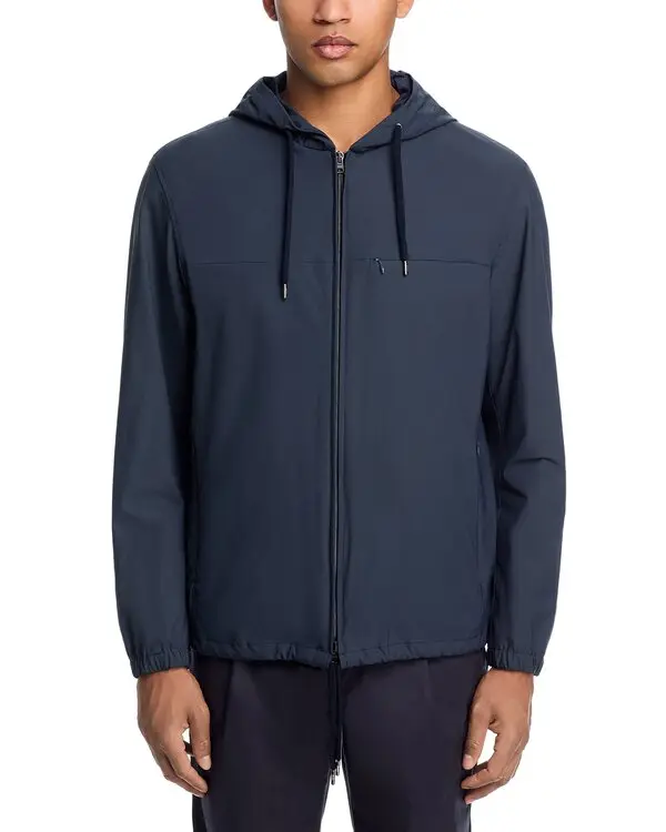 Herno Hooded Packable Bomber Jacket - Blue Navy