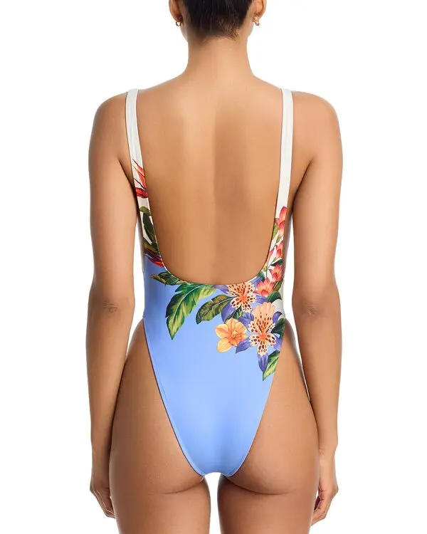 Farm Rio Hilo One Piece Swimsuit - Light Blush