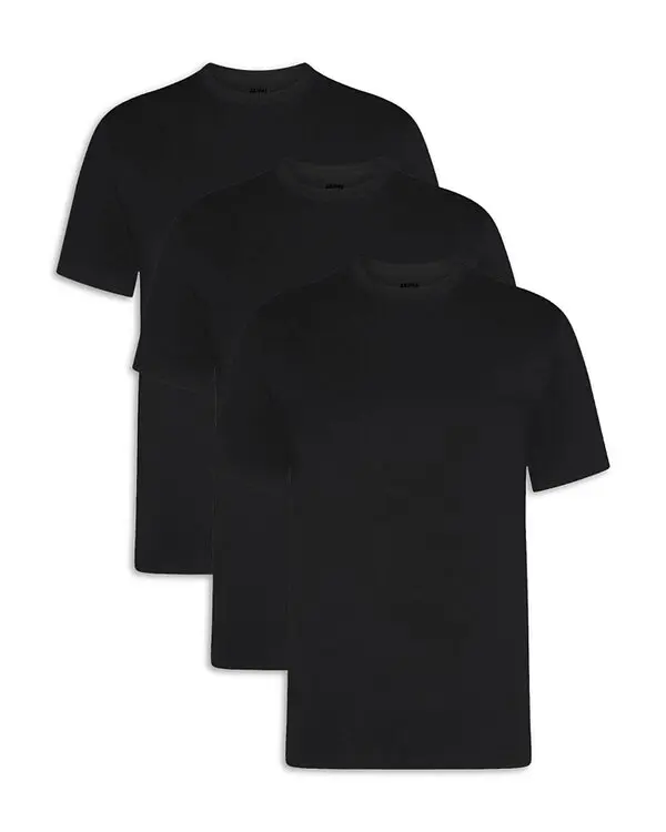 SKIMS Light Crewneck T-shirt, Pack Of 3 - Obsidian