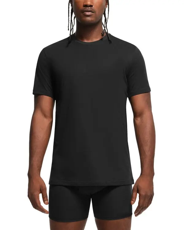 SKIMS Light Crewneck T-shirt, Pack Of 3 - Obsidian