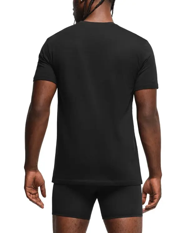 SKIMS Light Crewneck T-shirt, Pack Of 3 - Obsidian