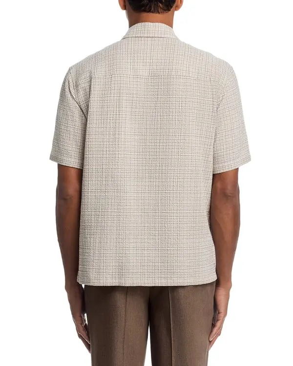 Theory Short Sleeve Button Up Shirt - Morel Multi