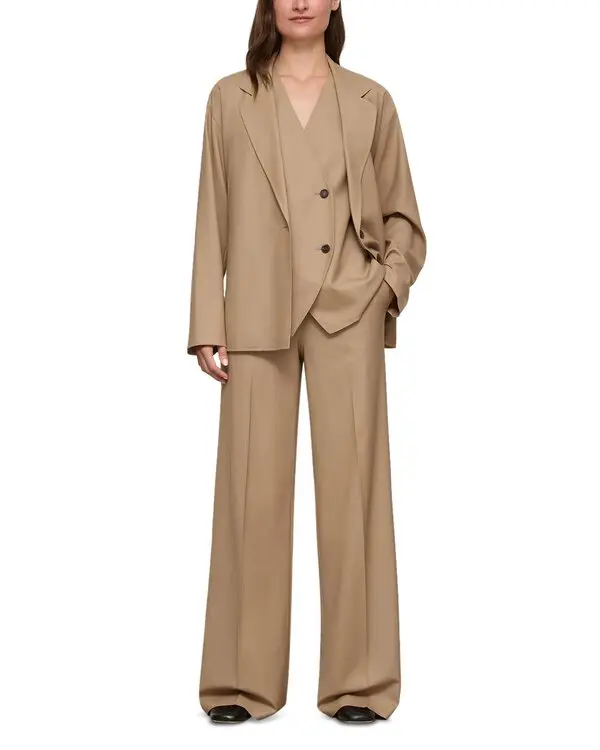 Lafayette 148 New York Single Button Jacket - Brownstone