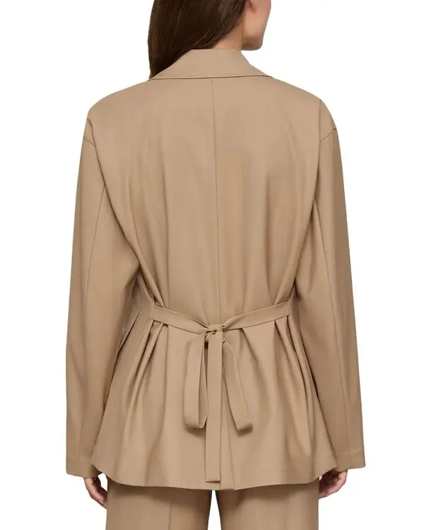Lafayette 148 New York Single Button Jacket - Brownstone