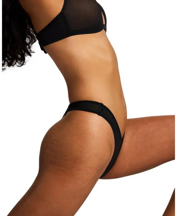 NEGATIVE Sieve Dipped Thong - Black