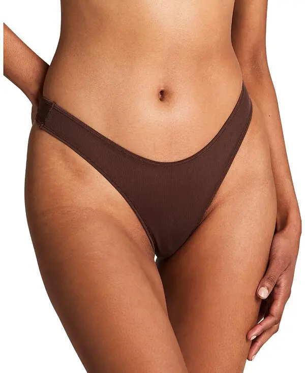NEGATIVE Sieve Dipped Thong - Espresso
