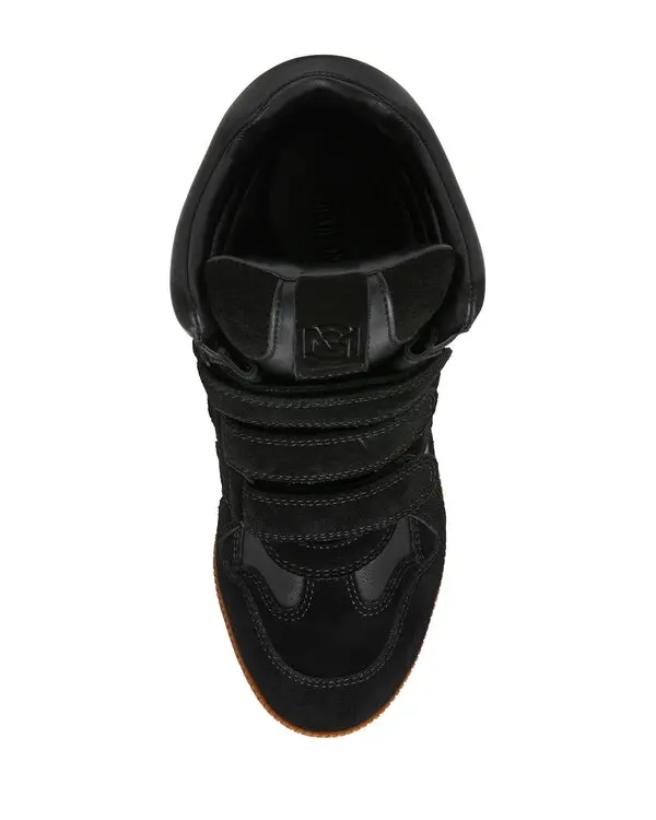 Steve Madden Mavis Wedge Sneakers - Black Suede