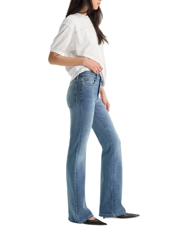 Good American Good Legs Soft Touch Mid Rise Flare Jeans