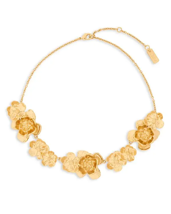 Chloé Bouquet Choker Necklace - Vintage Gold