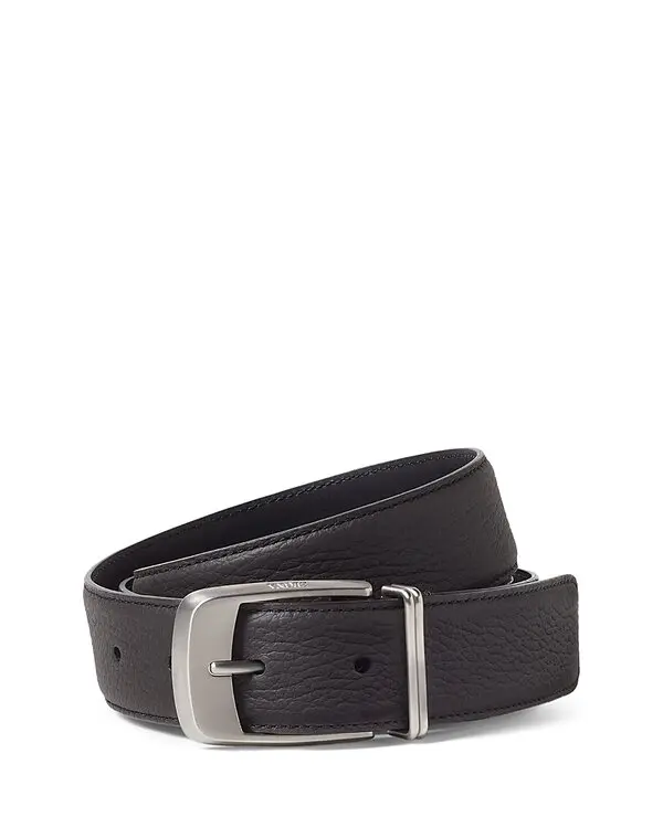 Zegna Leather Belt - Dark Brown