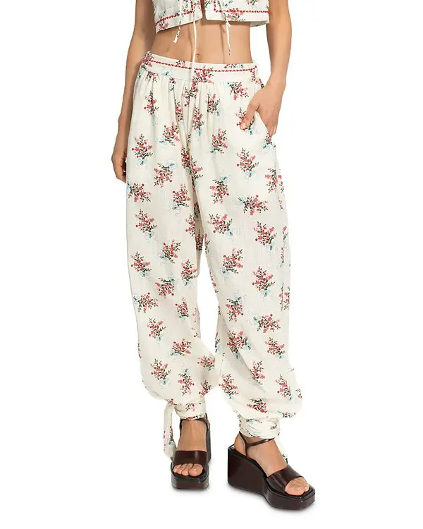 Agua Bendita Silvia Cherish Embroidered Pants - Multi