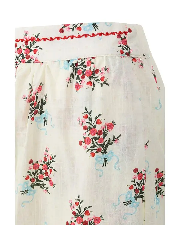 Agua Bendita Silvia Cherish Embroidered Pants - Multi